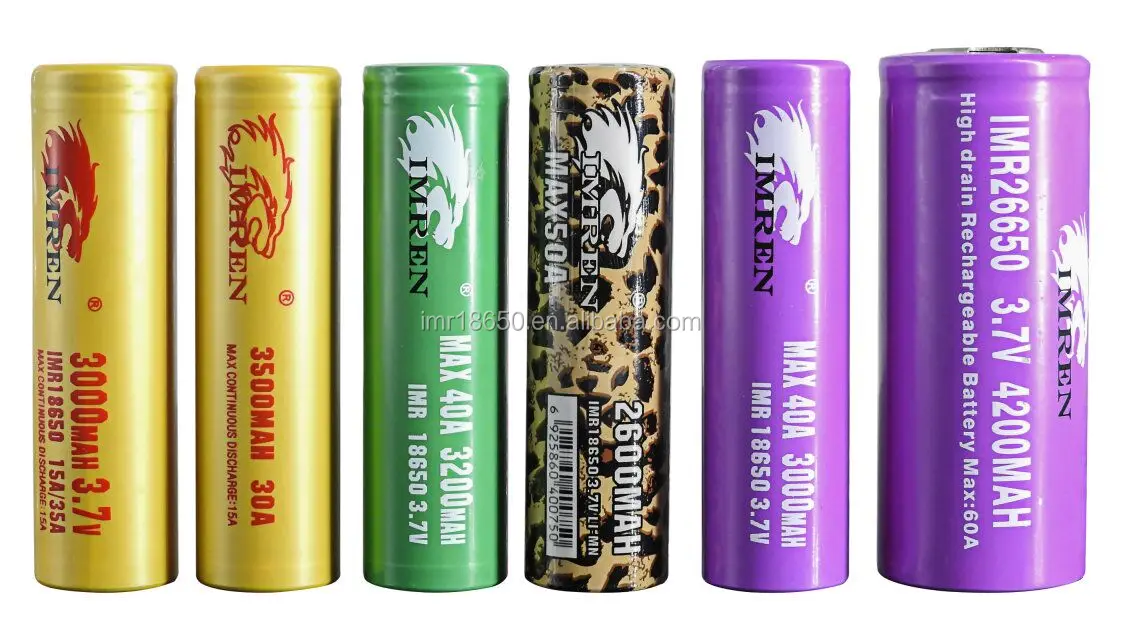 Imren Imr26700 3000mah 3.7v 60a Imr 26700 Battery Li-ion C - Buy 26700 ...