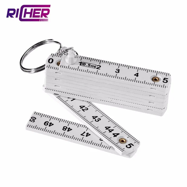 Portable Mini Size Plastic Folding Ruler with Different Color
