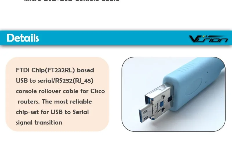 Usb Blue Juniper Console Cable 1.8m Ftdi Windows 8,7,Vista,Mac,Linux ...