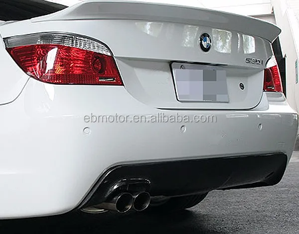 Real Carbon Fiber Rear Diffuser Single Exhaust System For Bmw E60 5 ...