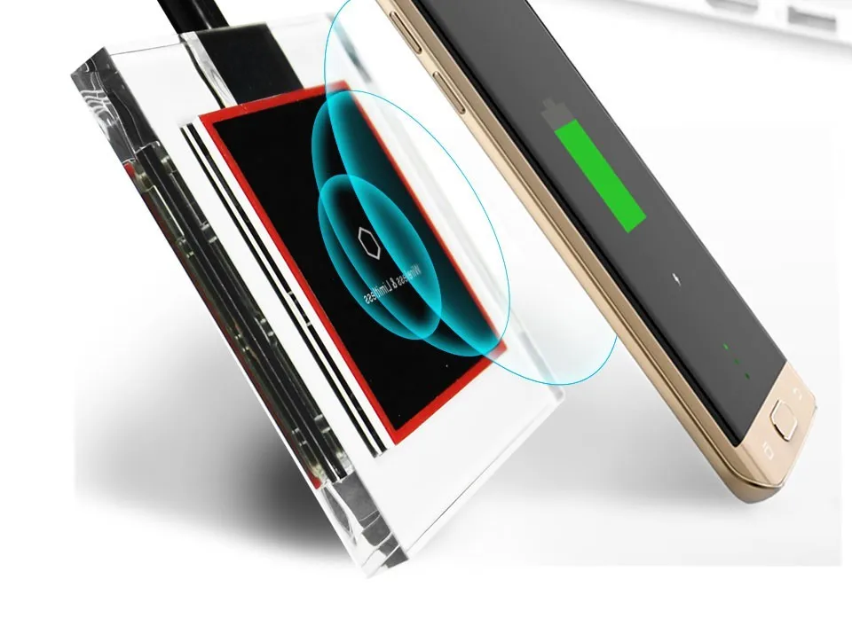 Square Shape Wireless Charger,Qi Wireless Charger Charging Pad With ...