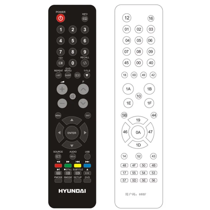 Customize Logo Factory Ir Akira Tv Remote Control - Buy Tv Remote ...