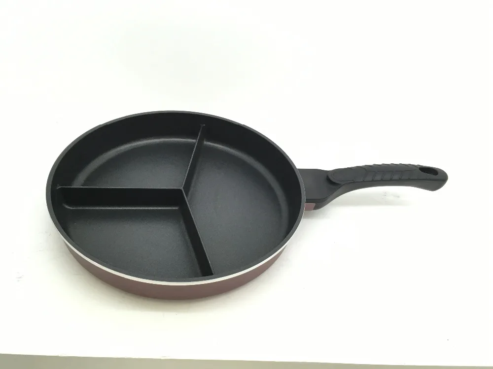 Dicided 3 Section Multi Fry Pan,Tri-ply Copper Fry Pan Grill - Buy ...