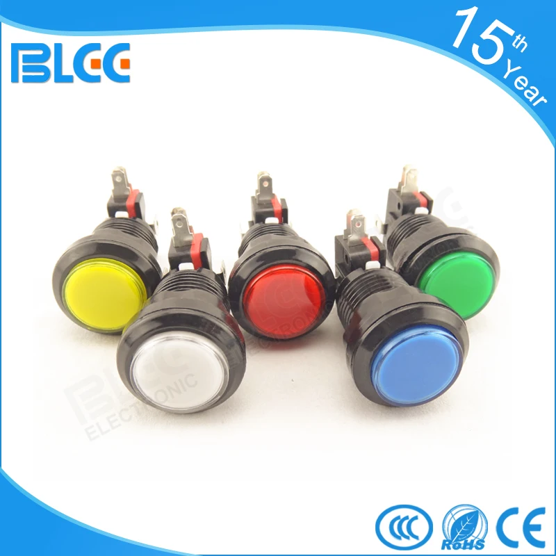 32mm Push Button Switch For Arcade Game/ Jukebox /pinball Machine/ Game ...