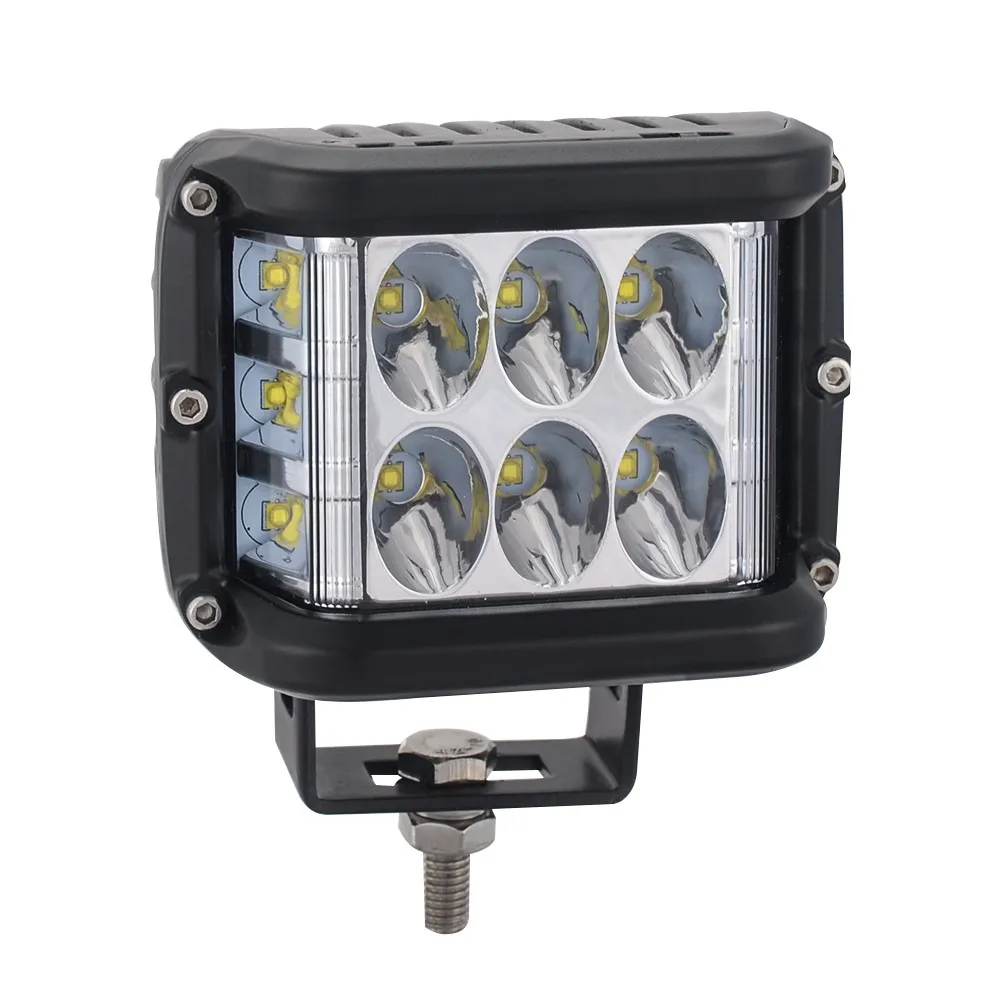 27w 4d Square Spot Beam 4 Inch Led Work Light For Off Road 4x4 ...