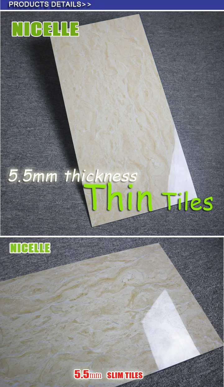 Professional Manufacturer Ultra Thin Porcelain Tile/slim Tiles/thin Tile 5.5mm - Buy Ultra Thin ...