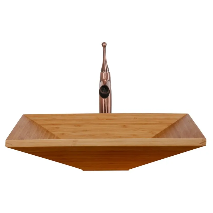 Bathroom Bamboo Wash Band Basin Sink/ Wooden Basin Sinks Good Quality ...