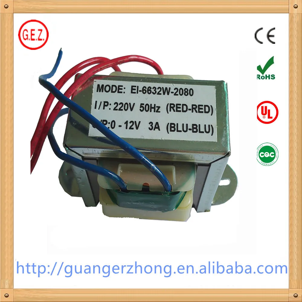 Pequeño transformador eléctrico mini eléctrico 220 V 12 V transformador ...