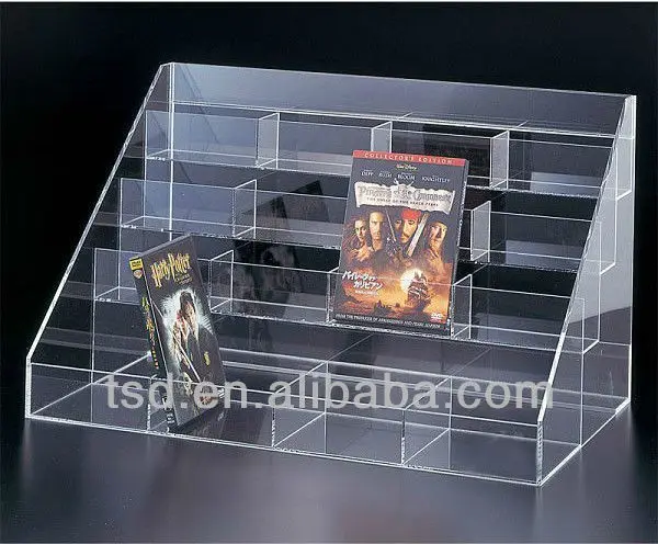 Tsd-a354 Custom Store Counter Top 4 Tier Acrylic Dvd Display Stand,Cd ...