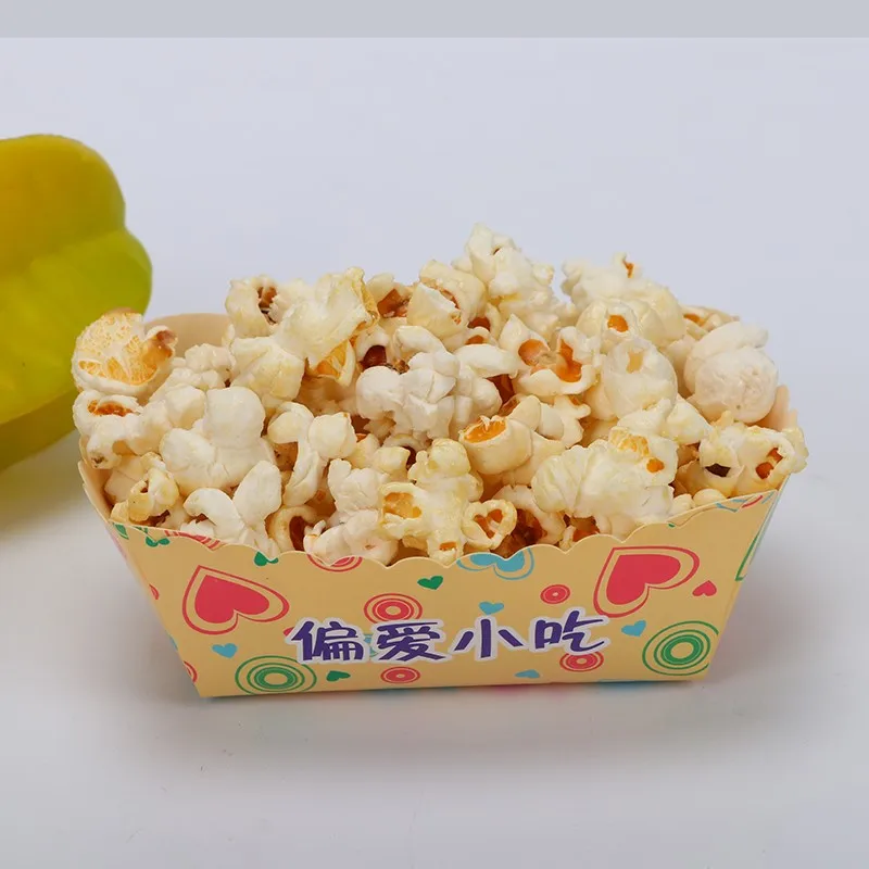 Eco Friendly Popcorn Packaging Cup Popcorn Box Buy Take Away Custom