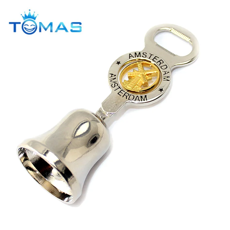 Custom Antique Dinner Bell - Mini Souvenir Bottle Opener