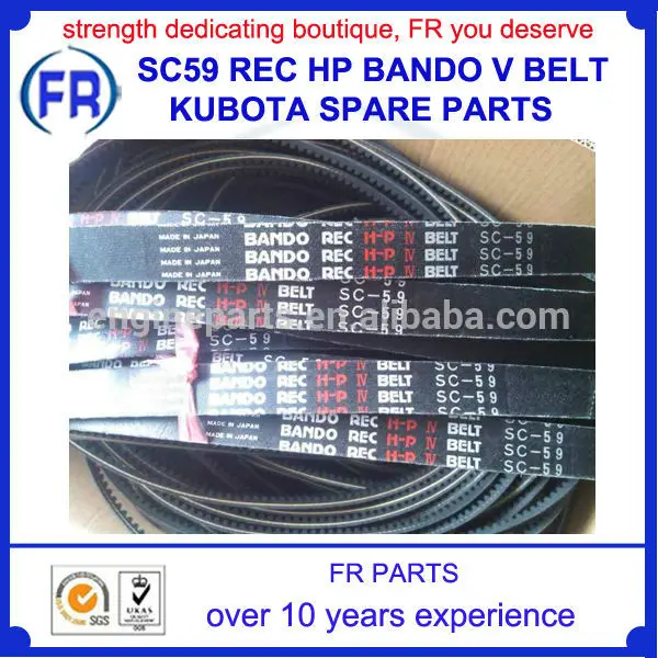 Sc59 Rec Hp Kubota Spare Parts Bando V Belt - Buy Agricultural V Belt ...