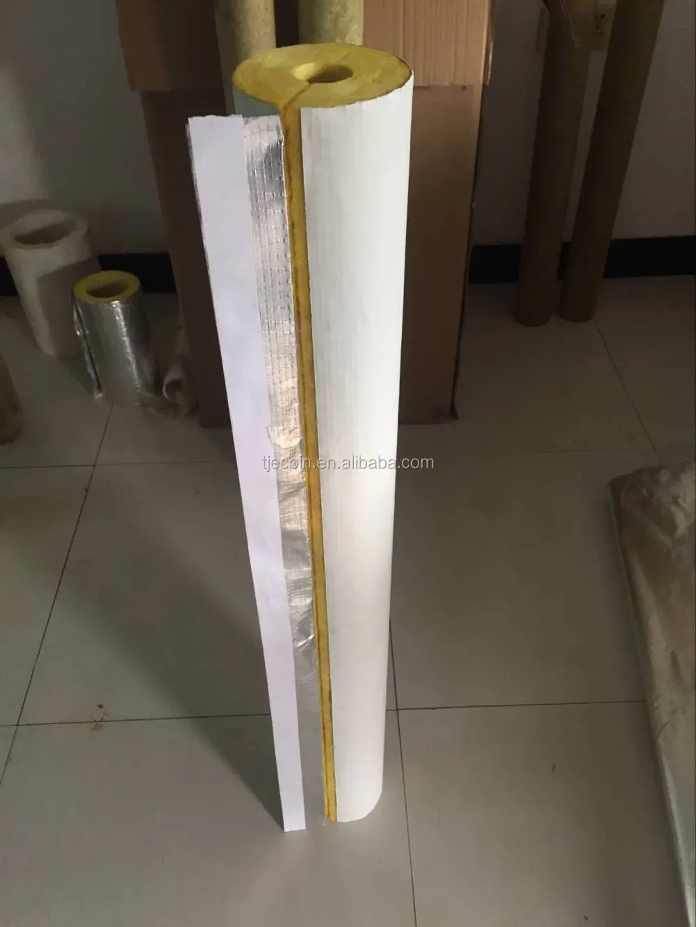 Fiberglass Pipe Insulation Glass Wool With All-service Vapor Retarder ...