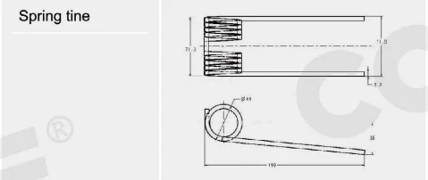 86632613 OEM Level Harvaster Replacement Spare Parts Durable Auger ...