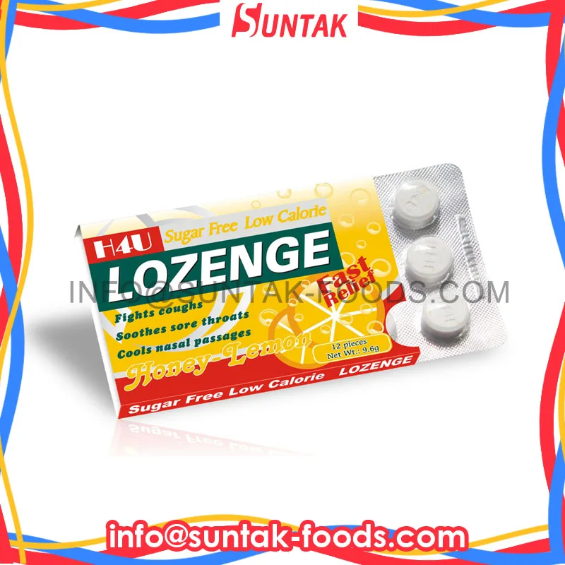 Private Label Throat Lozenge Sugar Free Mint Candy Vitamin C