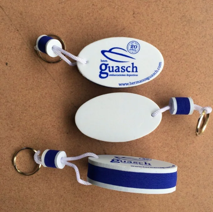 Custom Eva Foam Floating Keychain With Silk Screen Printing Keychain ...