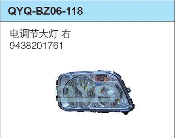 High Quality Euro Truck Spare Parts Head Lamp Rh 9438201761 Lh ...