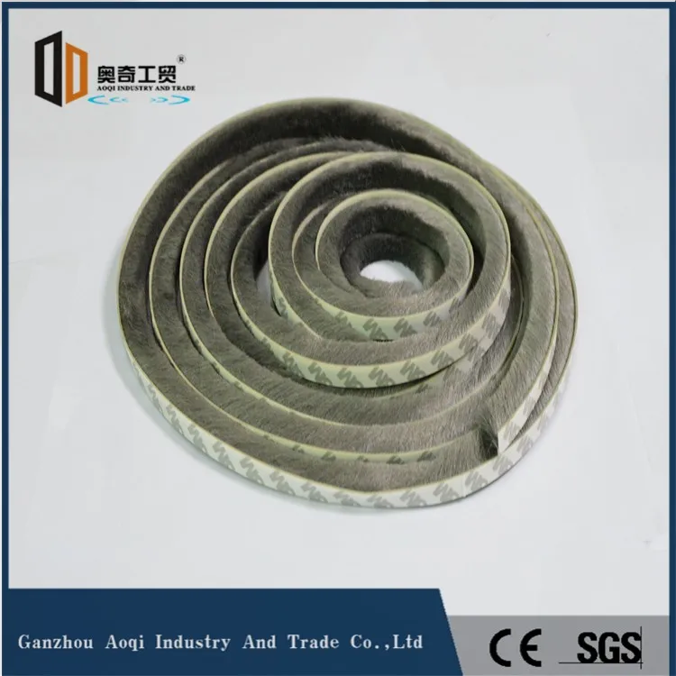 Durable Plastic Adhesive Mohair Wool Pile Used For Door's Seal - Buy ...