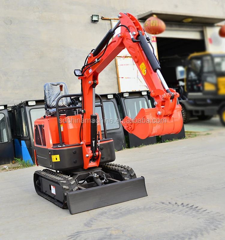 Garden Mini Digger 1000kg Excavators Mini Excavator 1 Ton With ...