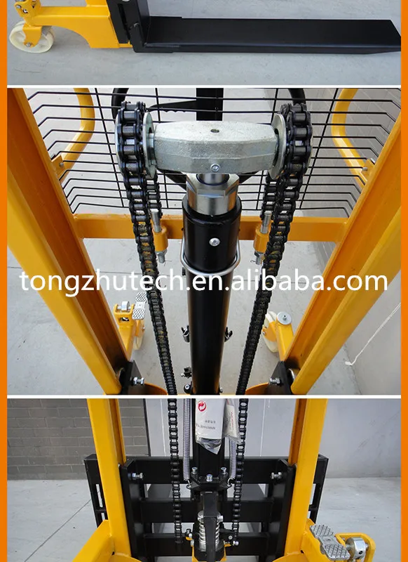 Tzbot Hand Manual Raise Forklift Pallet Stacking High Hydraulic Lift ...