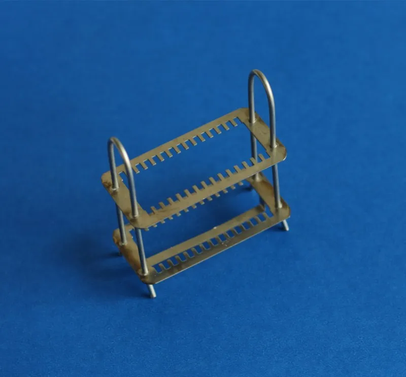 Lab Use 15,20,24,26,30 Place Stainless Steel Slide Staining Rack Metal ...