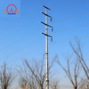 Galvanized Steel Philippines Electric Steel Power Pole - Buy Galvanized ...