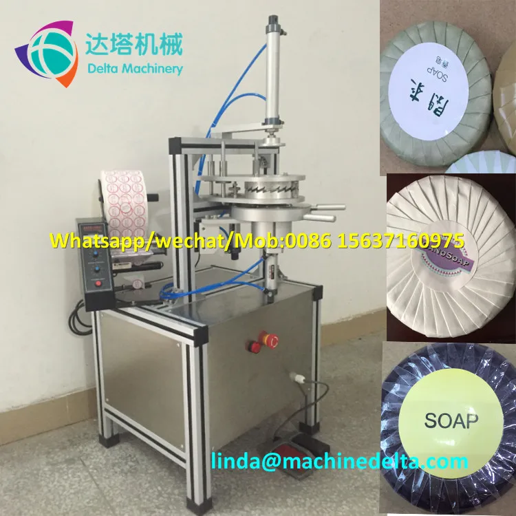 Manual Soap Pleat Wrapping Machine For Hotel Bath Hand Wash Small Mini ...