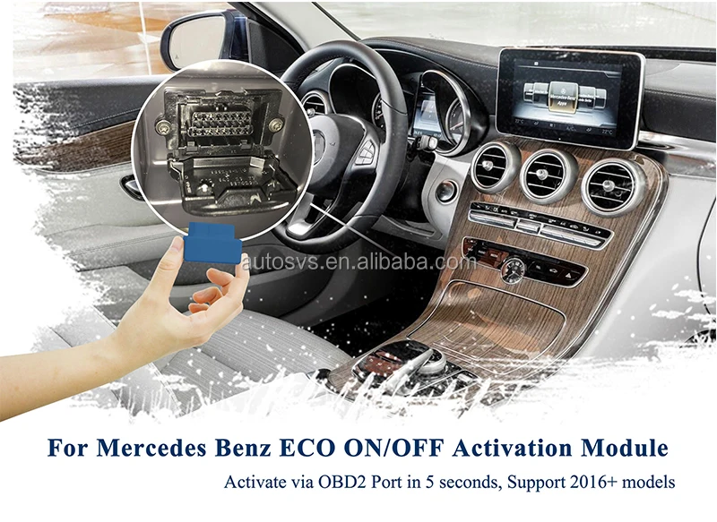 Plug And Play Unichip Smart Obd2 Module Eco On Off Setting For Mercedes ...