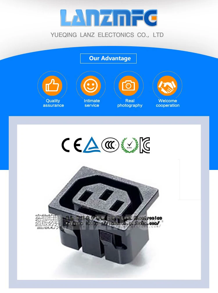 Lz - F - 2 C13 3p Female Power Socket With Snap - In Ac Power Socket ...