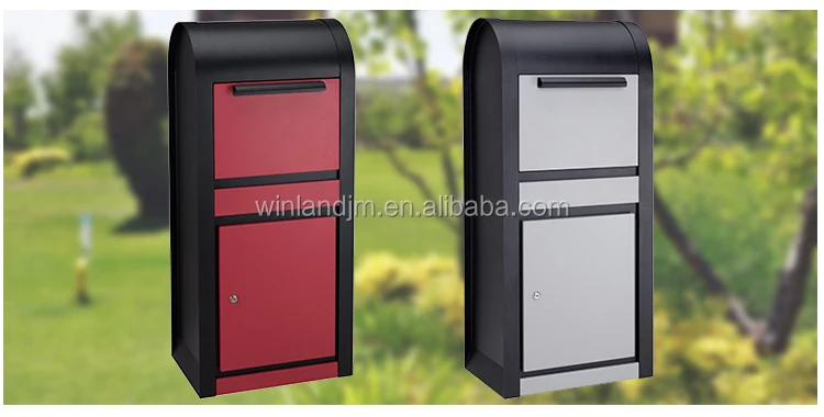 Galvanized Steel Outdoor Package Parcel Box Parcel Delivery Box With ...