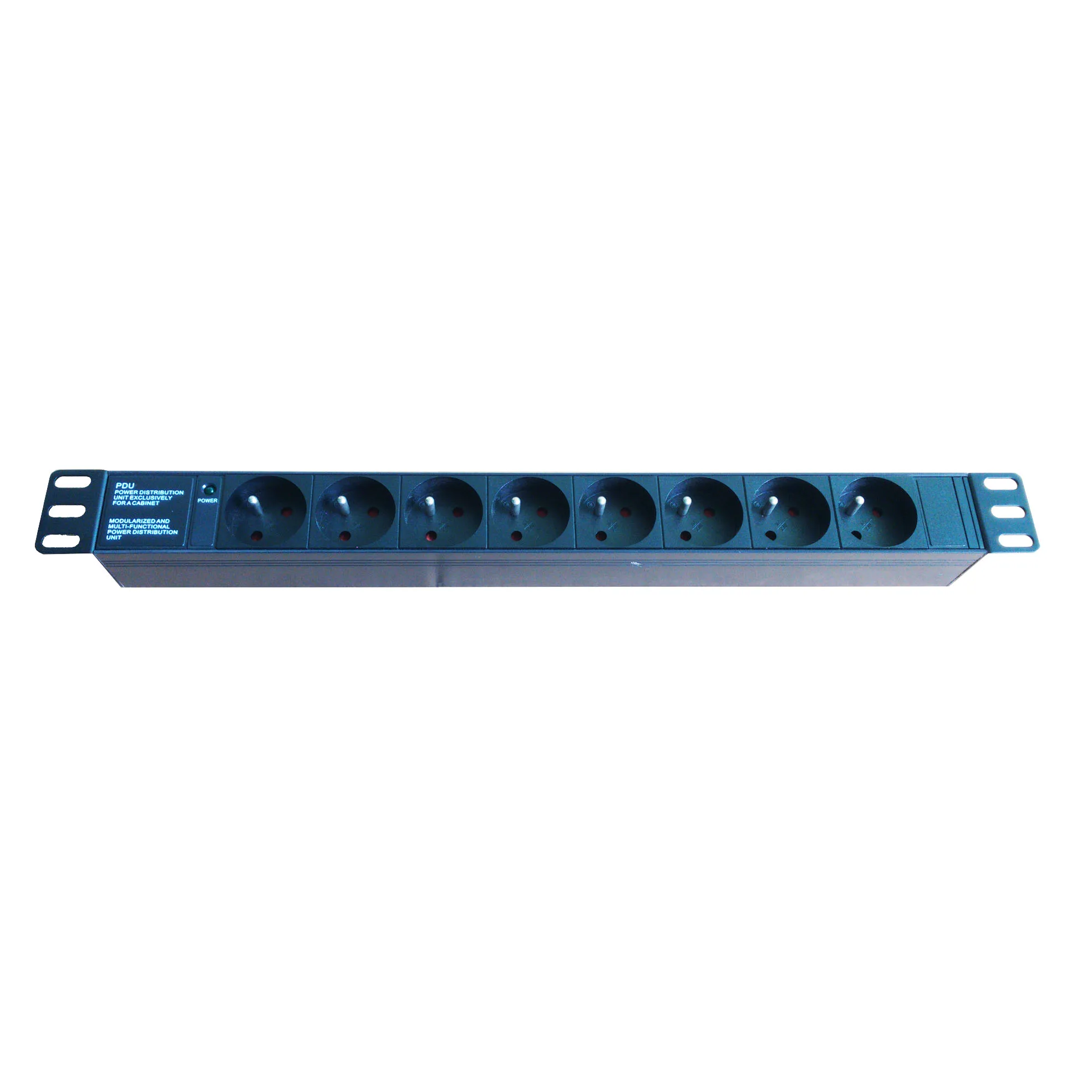 16a/250v 19 Inch 1u French Type Industrial Aluminum Pdu Socket For ...