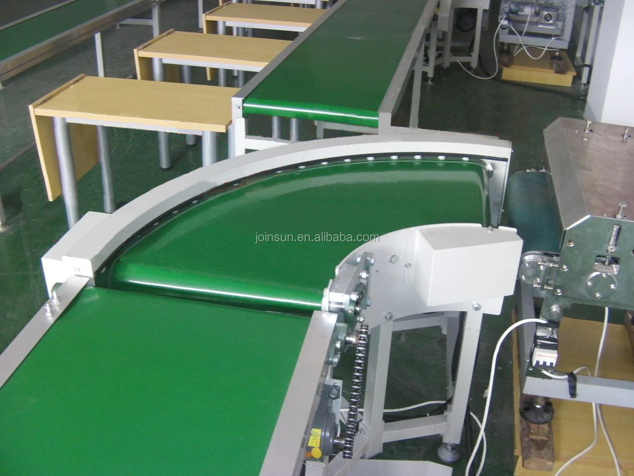 Conveyor Belt Semi Circle Return Powered Conveyor by Kingpack