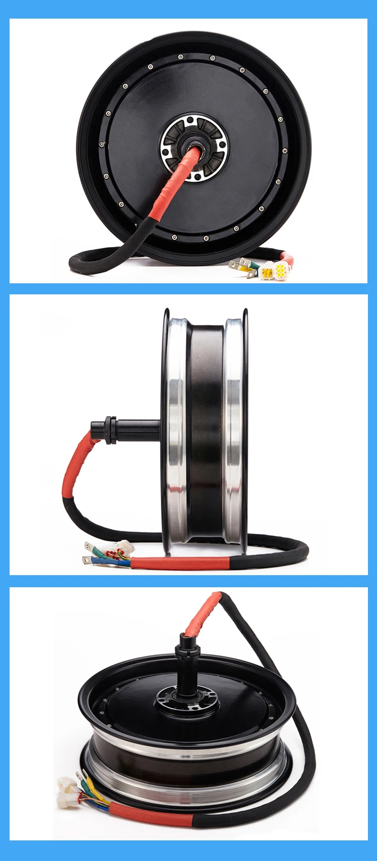 13inch 5000W High Speed Brushless DC Electric Car Wheel Hub Motor