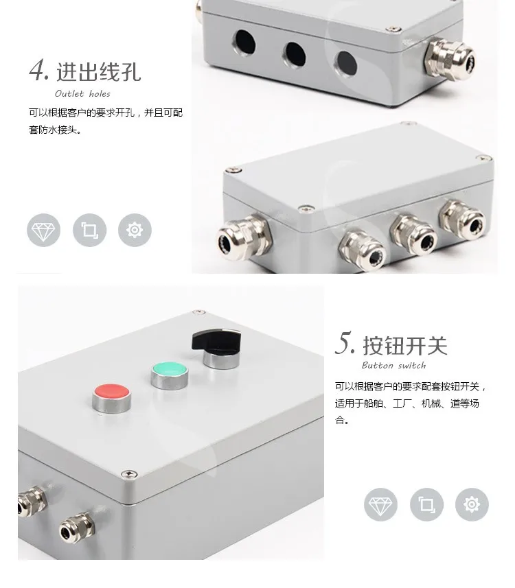 Junction Waterproof Solar Electrical Ip68 Aluminum Cctv Panel Ip67 ...