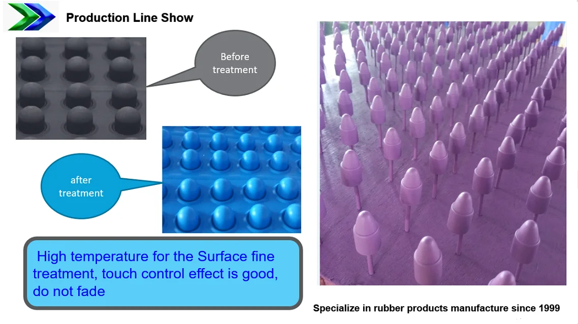 Custom Moulding of Black Conductive Silicone Rubber Tips