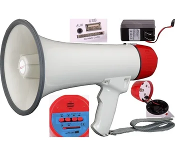 Hy1501ub Rechargeable Megaphone With Battery And Charger For - Buy ...