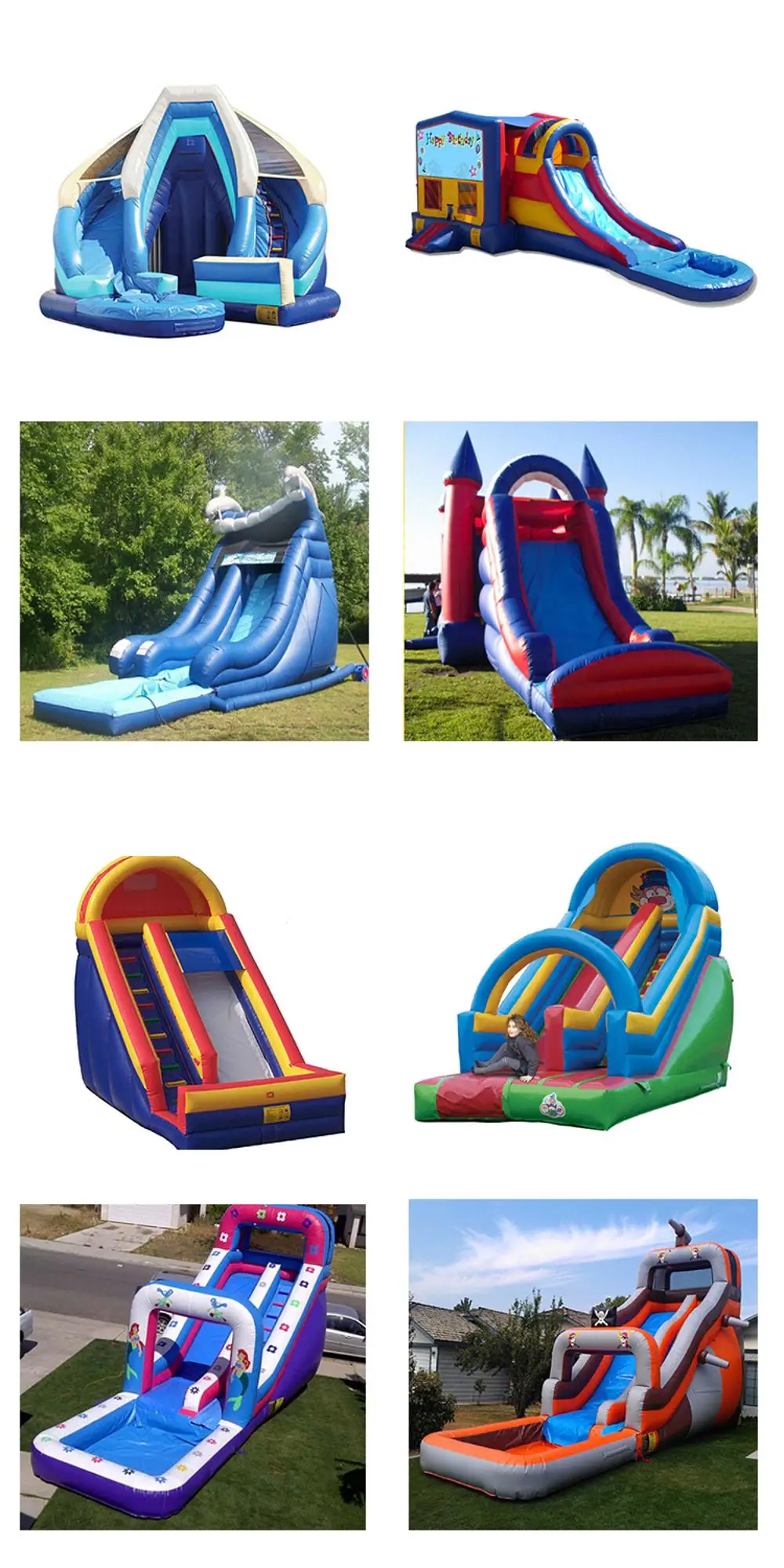 Children Super Slide Big Inflatable Inground Swimming Pool