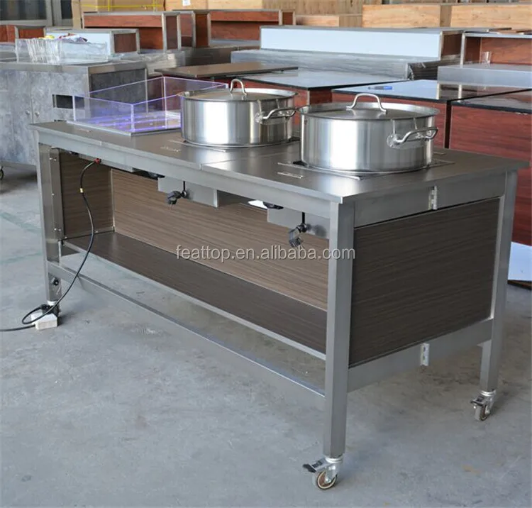 Banquet Mobile Foldable Counter For Hotel /buffet Table /induction ...