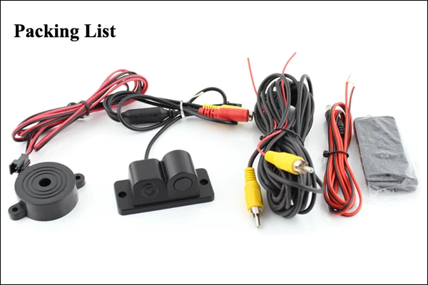 2 In 1 Cmos Sensor Car Rear View Parking Reverse Back Up Camera Auto ...
