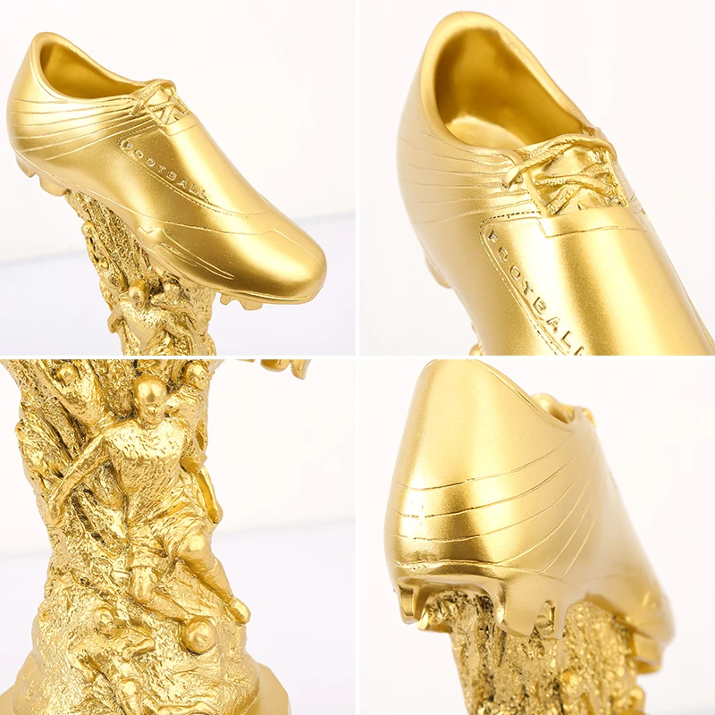 Customized Golden Shoes Sports Trophies Soccer/football Trophy - Buy ...