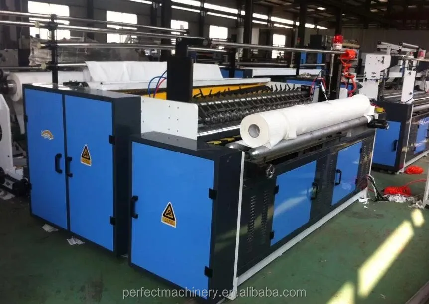 Ce Automatic Plc Control 150-300 Mm Diameter Kitchen Wipe Rolls Making ...