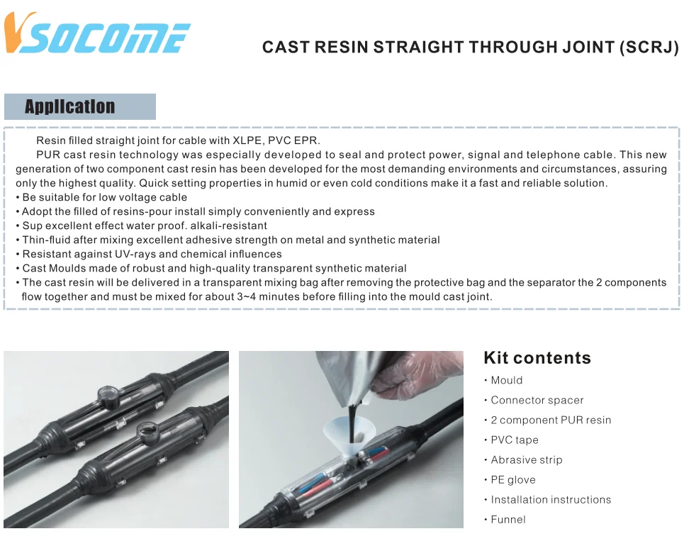 M11 Cable Joint Kit - Durable Cast Resin Solutions