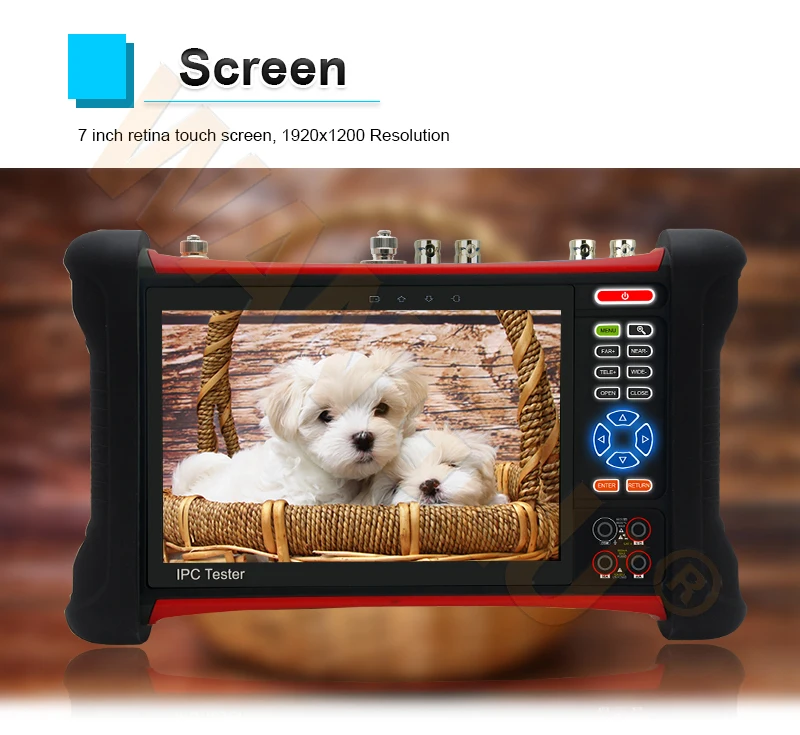 7 Inch Touch Screen Cctv Tester For 8mp Tvi Tvi Cvi Ahd Sdi Ex Sdi/ip ...