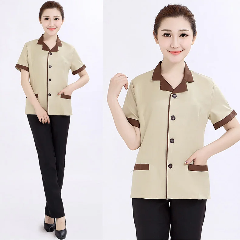 OEM Classic Design Restaurant Cleaning Steward Work Uniform