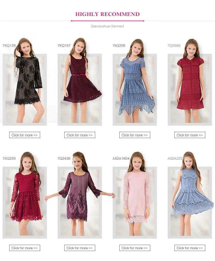Fashion Kids Clothes 13 Year Old Girls Blue Lace Dress Elegant - Buy ...