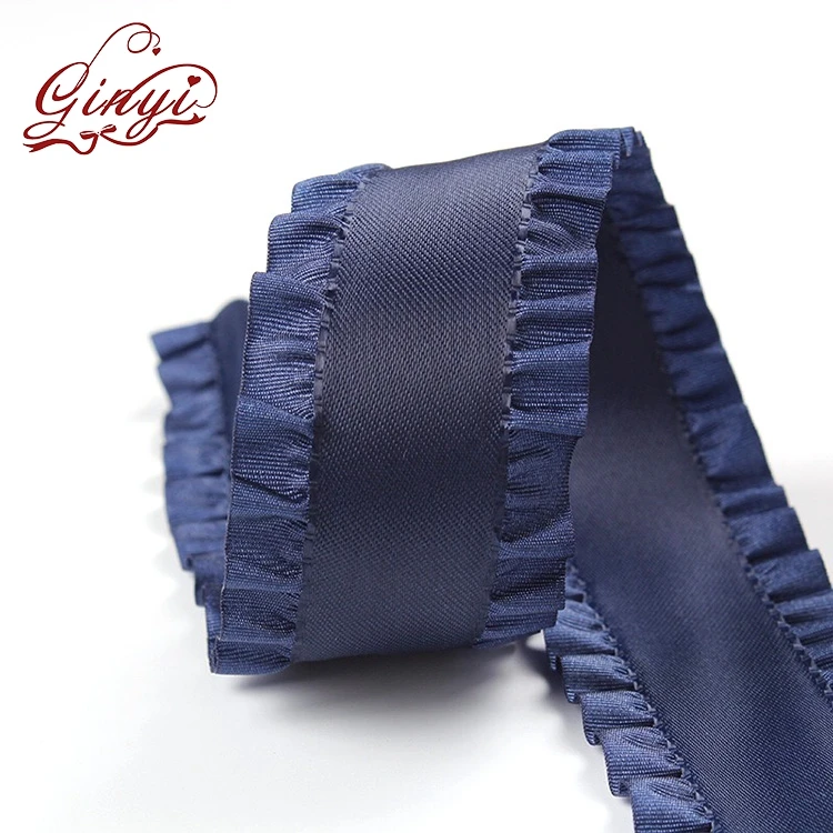 Double Ruffle Pleat Ribbon Wholesale RIBBONS Polyester / Cotton Single ...
