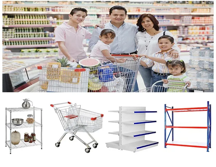 Shop Mall Myanmar Metal Wire Shopping Trolley Supermarket Detail ...