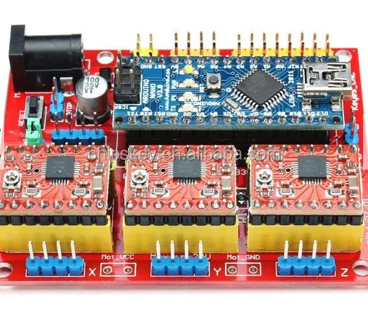 Cnc Shield V4 Expansion Board With Nano A4988 3d Printer For Arduinos Buy Cnc Shield For 3d 