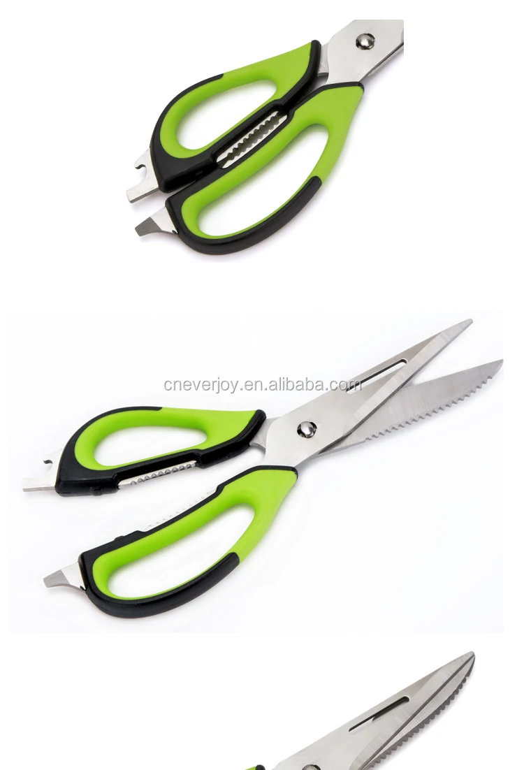 Customized Best Quality 304 S/s Multifunction Kitchen Scissor With ...