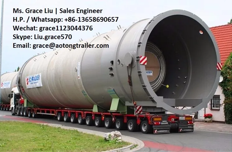 Multi-axle Hydraulic Modular Trailer / Low Bed Truck Trailers For Sale ...